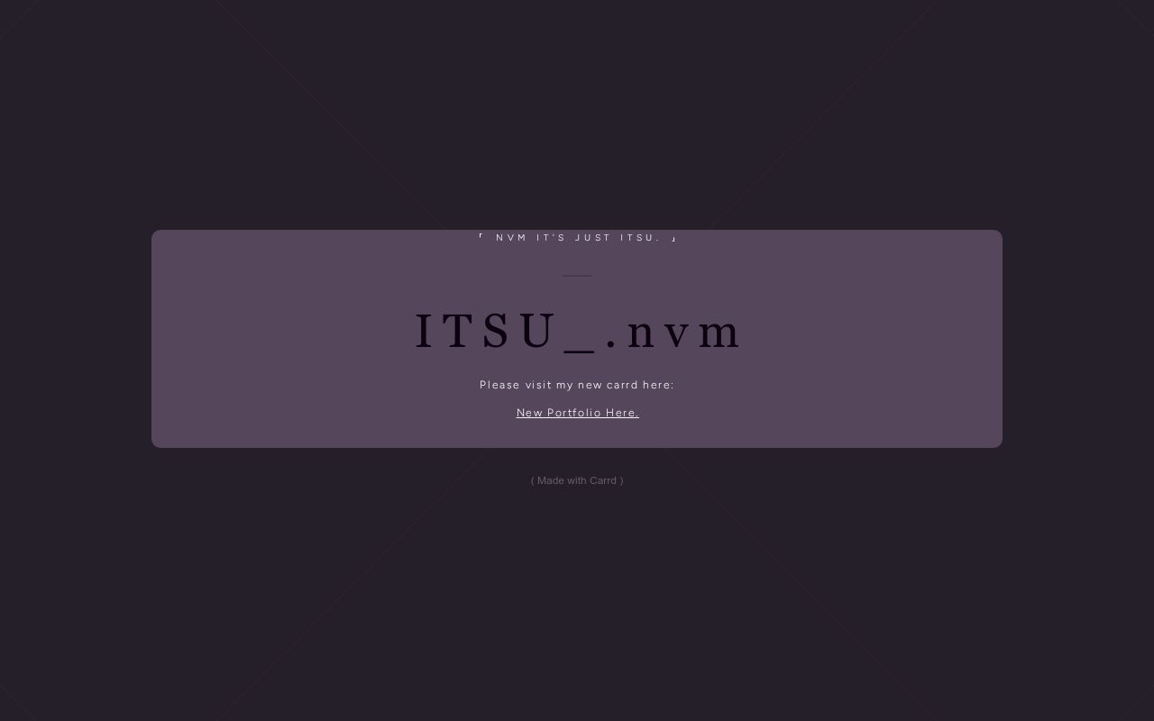 nvm it's ITSU